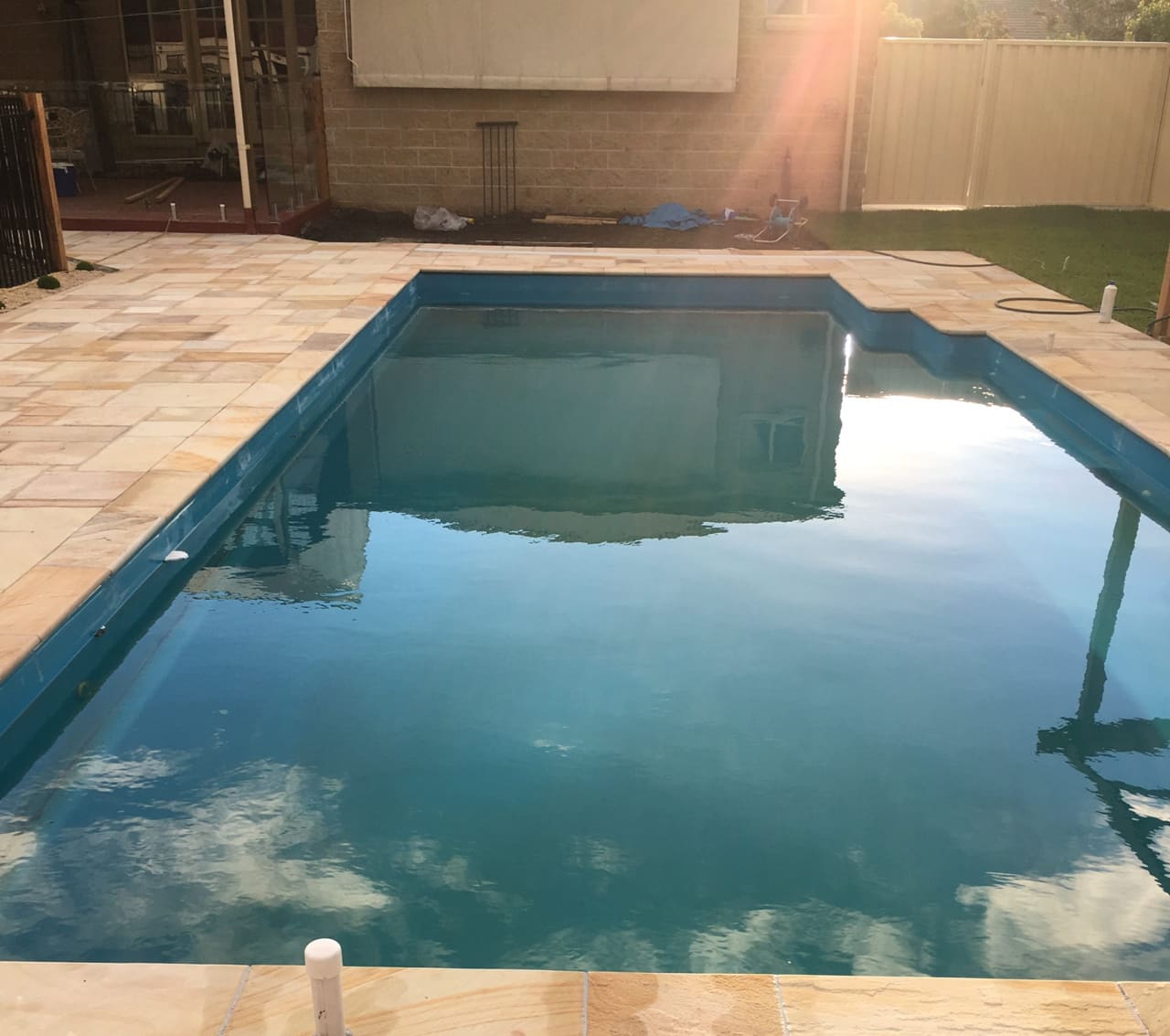 Desert Sand Natural Stone Pool Paving and Pool Pavers Melbourne