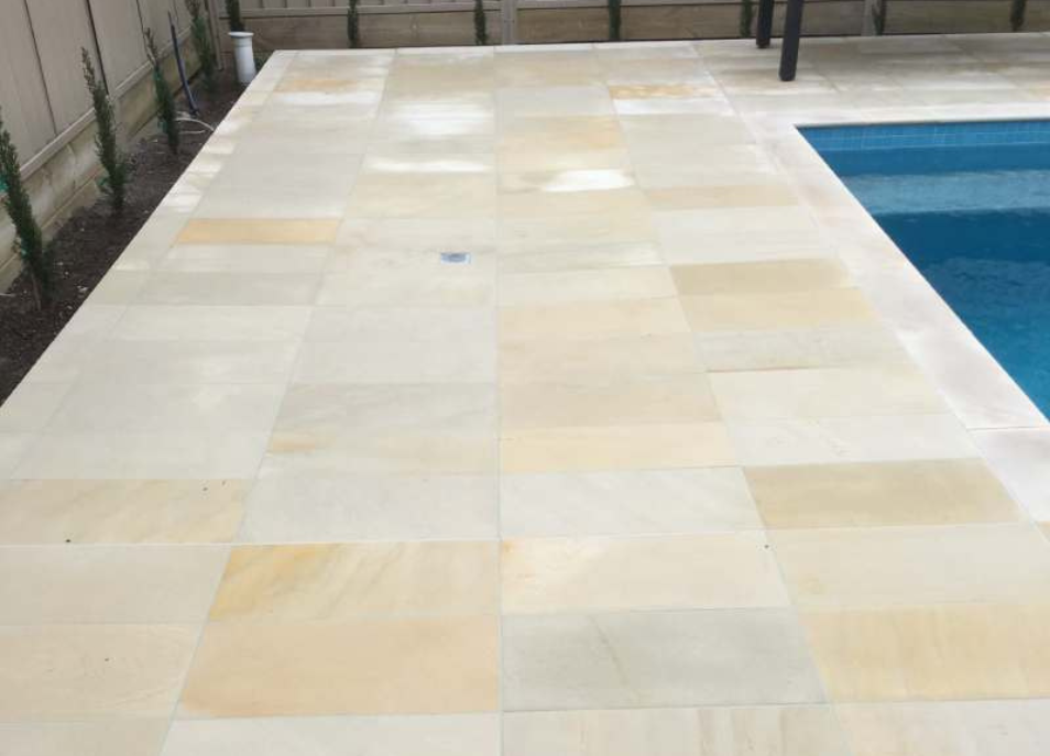 Suede Sand Natural – Sandstone Pool Coping - HL Stone